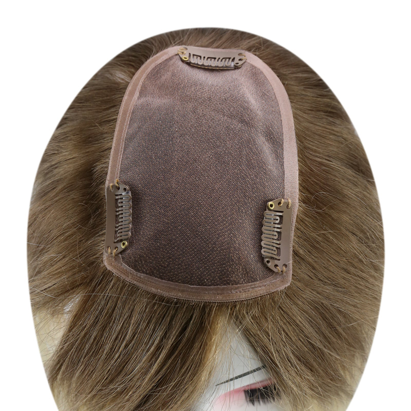 Human Hair Mono Base Toppers 3x5" Lace Base Hairpiece For Women #10/613